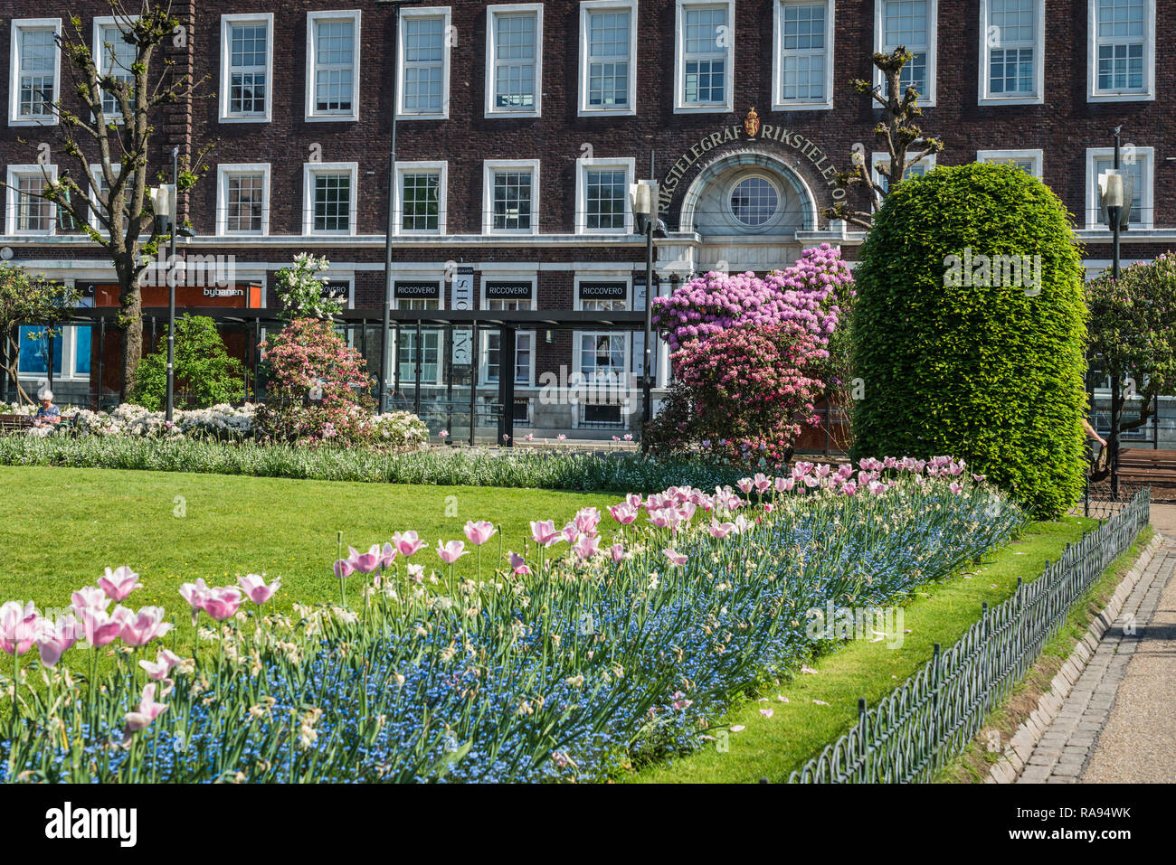Byparken Park in Bergen, Norway, Europe Stock Photo - Alamy