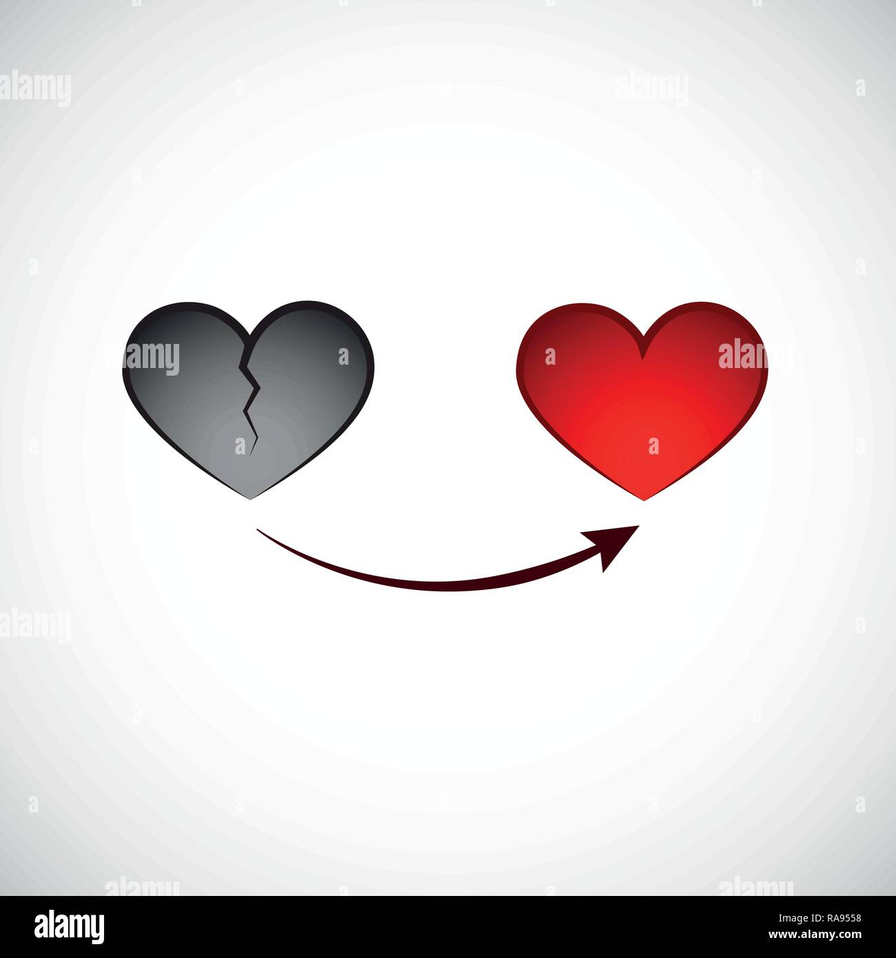 Broken heart symbol hi-res stock photography and images - Alamy