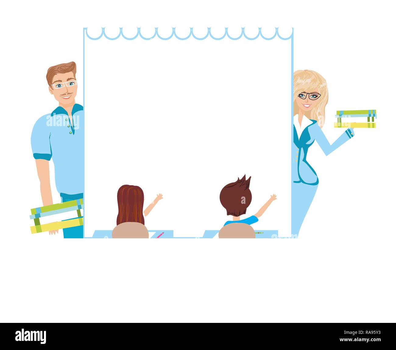 Kids school frame Stock Vector Image & Art - Alamy