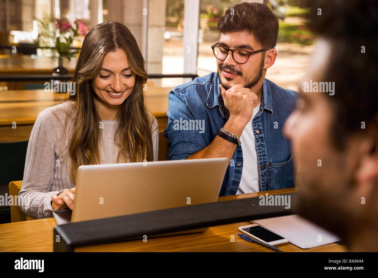 Group of young people studying together for the upcoming exams Stock ...