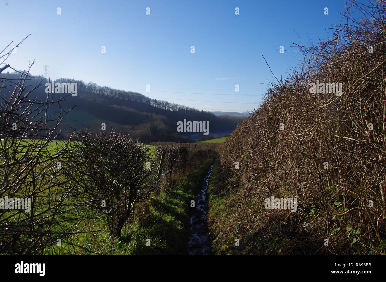 The Macmillan Way. Long-distance trail. Wiltshire. England. UK Stock ...