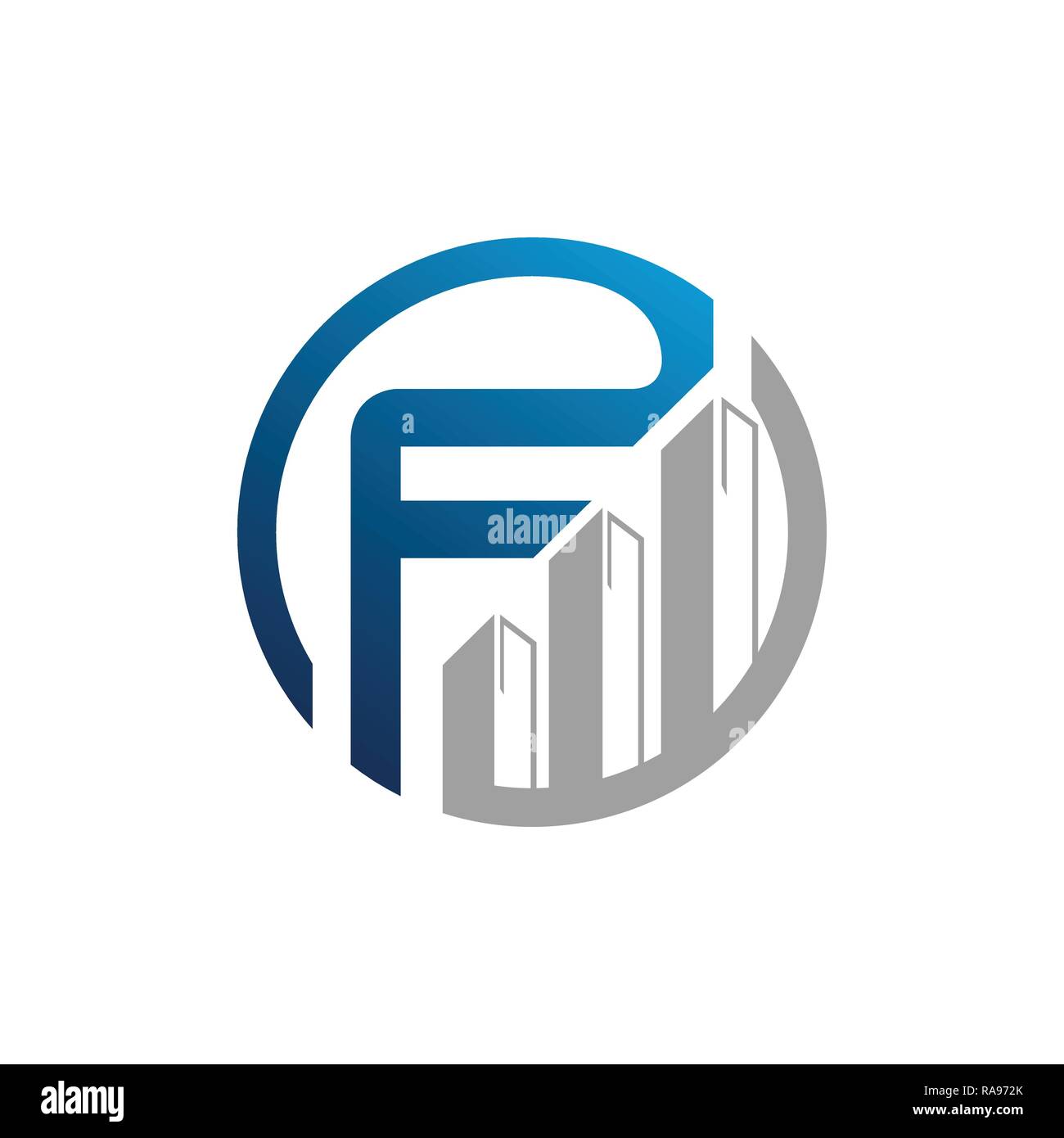 creative letter F square logo template vector illustration, Logo for ...