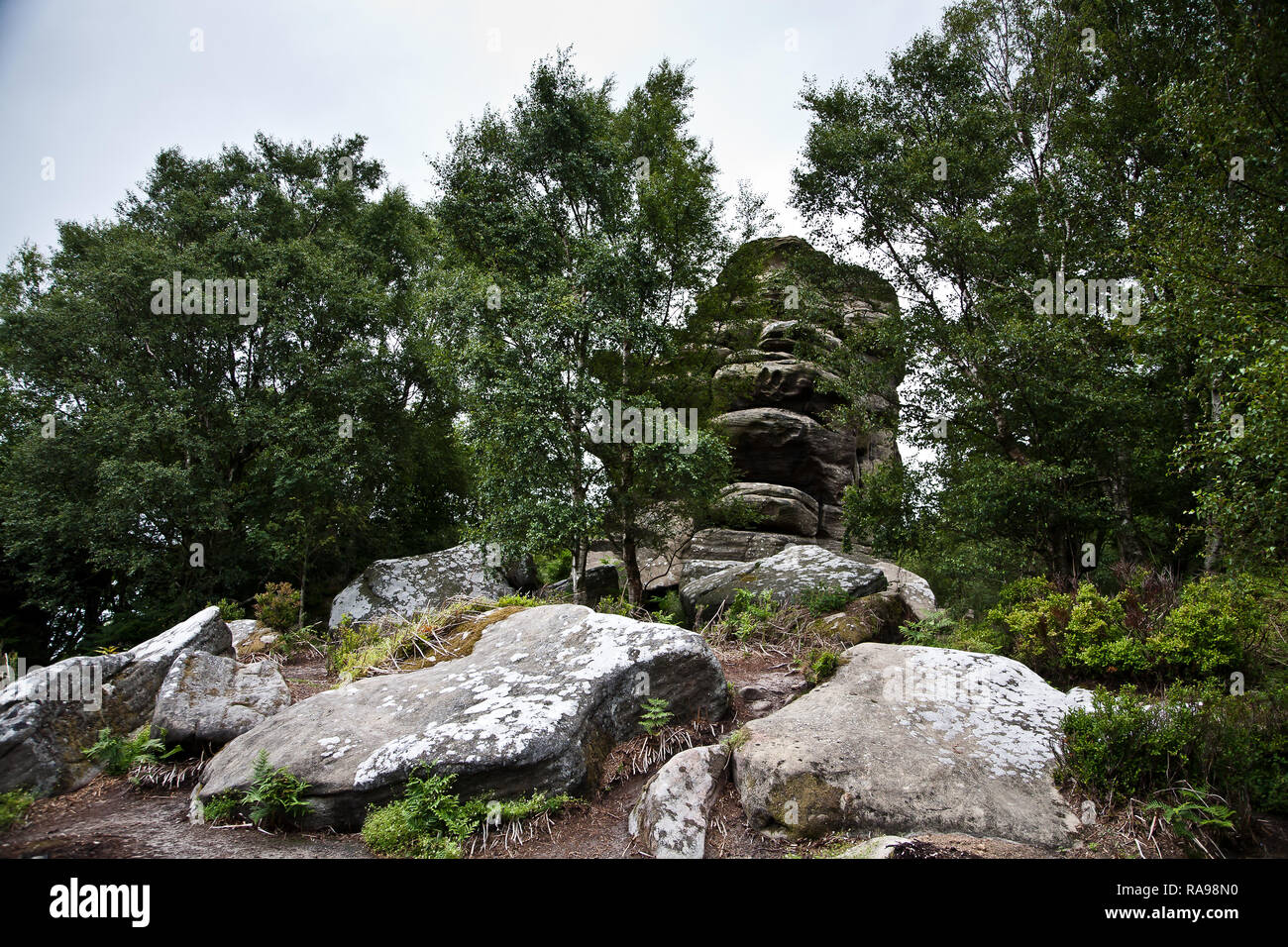 Balancing rocks brimham rocks hi-res stock photography and images - Alamy