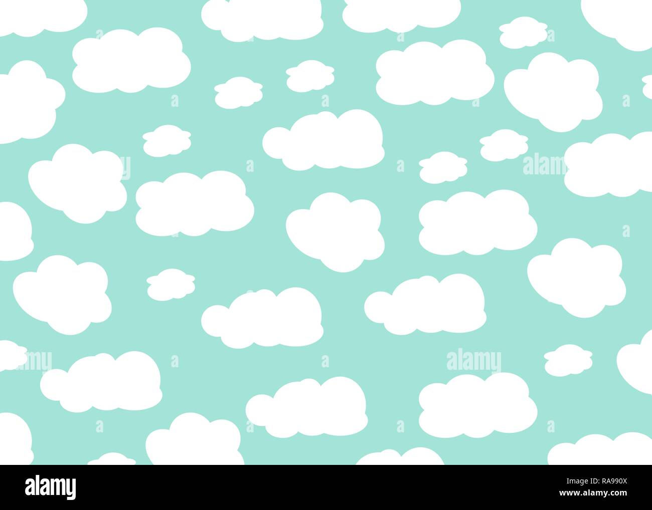 Cloud design. Baby background. Blue sky with clouds. Vector ...