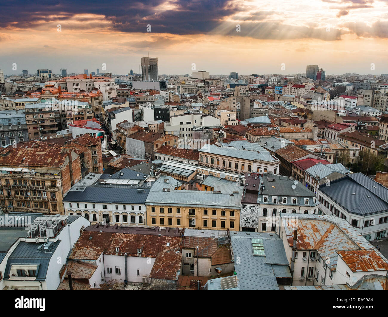 Aerial view of bucharest architecture hi-res stock photography and ...