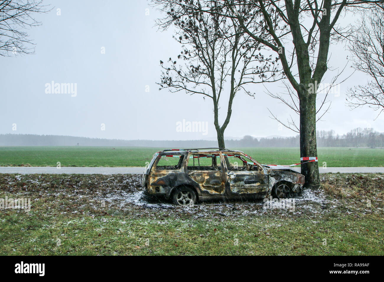 Body Of The Burnt Car High Resolution Stock Photography and Images - Alamy