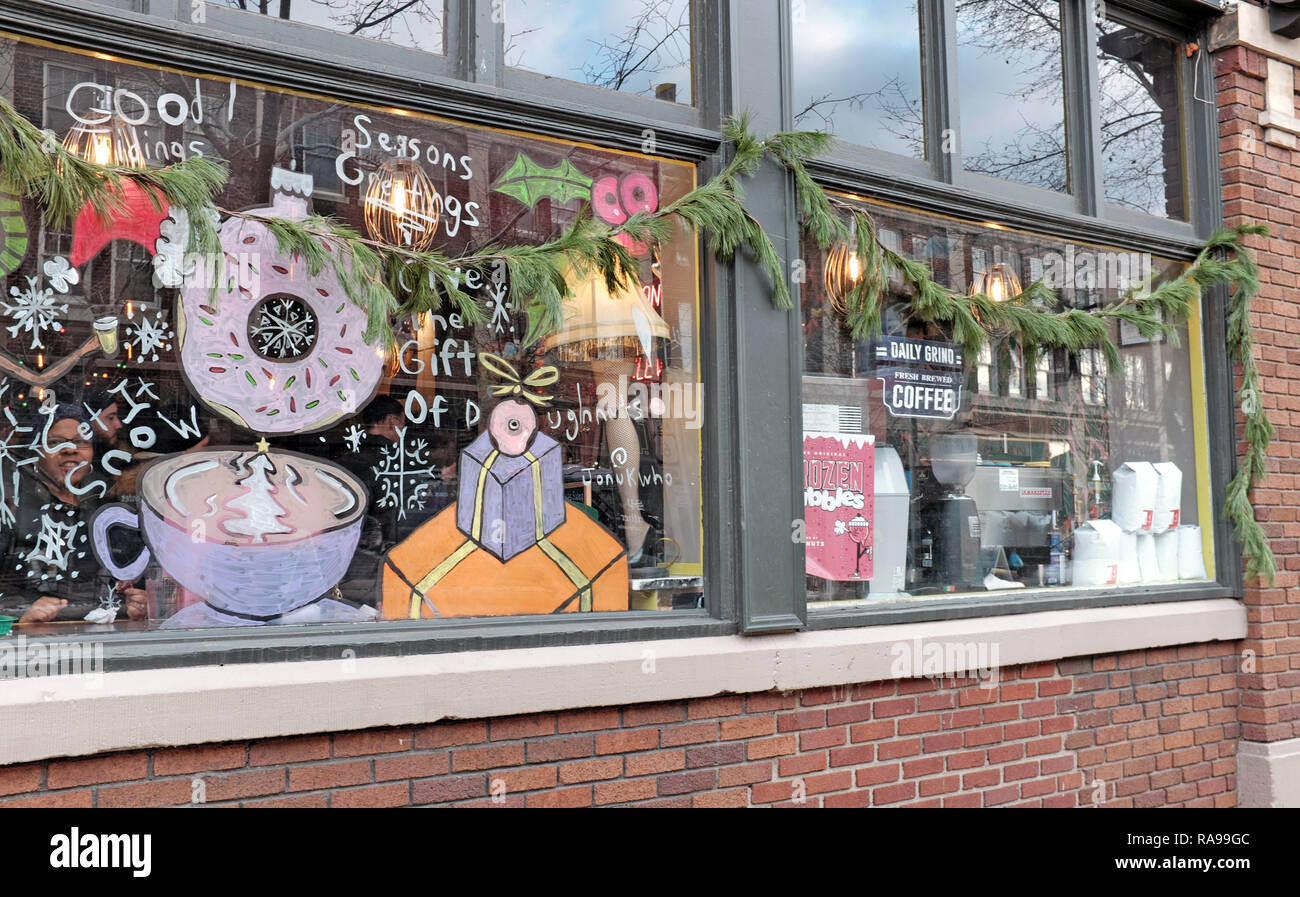Window display cafe hi-res stock photography and images - Alamy