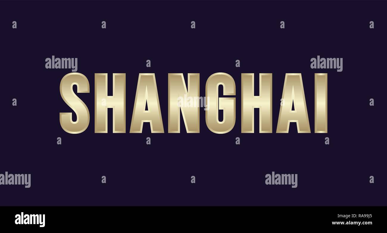 Shanghai City Typography vector design. Greetings for T-shirt, poster ...