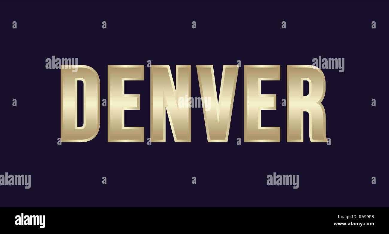 Denver City Typography vector design. Greetings for T-shirt, poster ...