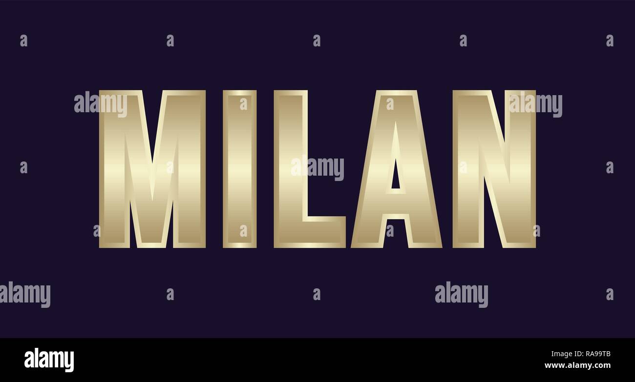Milan City Typography vector design. Greetings for T-shirt, poster ...