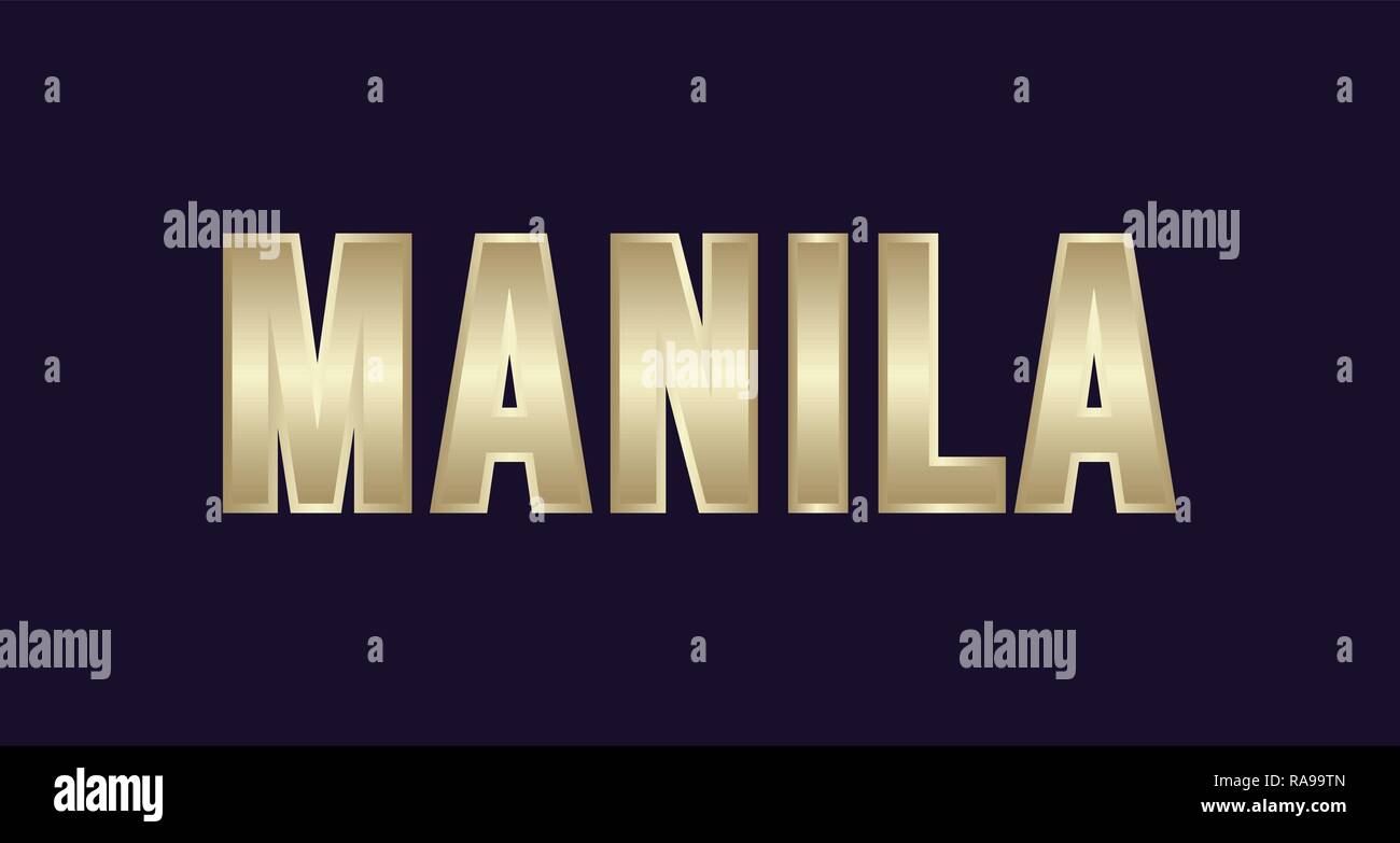 Metro Manila City Typography vector design. Greetings for T-shirt ...