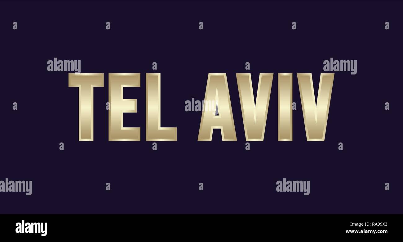 Tel Aviv City Typography vector design. Greetings for T-shirt, poster ...