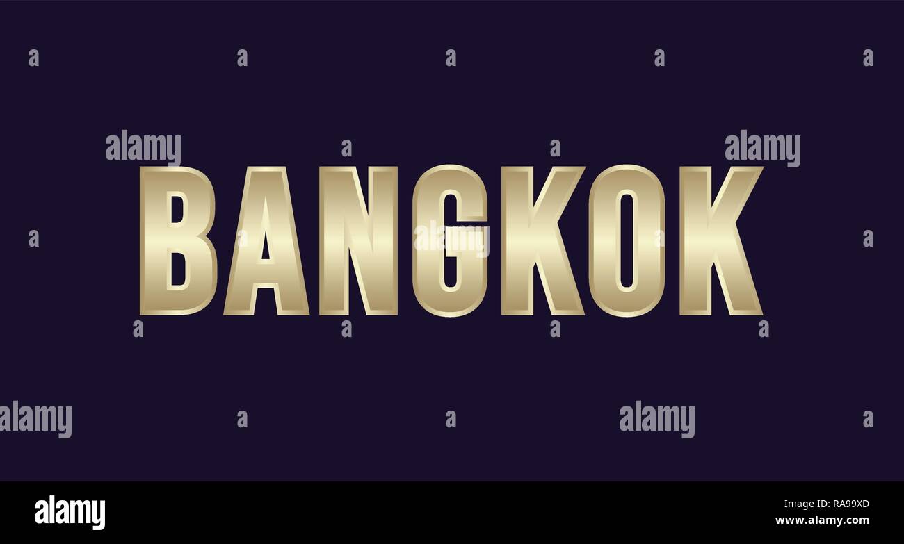 Bangkok City Typography vector design. Greetings for T-shirt, poster ...