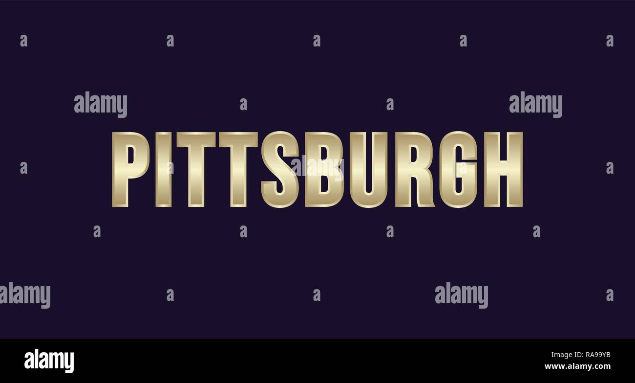 Pittsburgh City Typography vector design. Greetings for T-shirt, poster ...