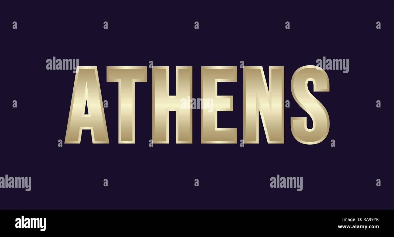Athens City Typography vector design. Greetings for T-shirt, poster ...