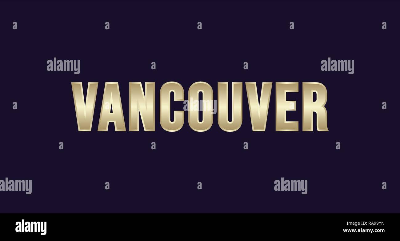 Vancouver City Typography vector design. Greetings for T-shirt, poster ...
