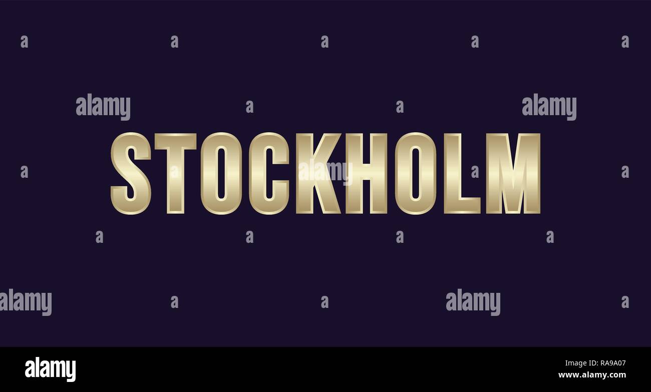 Stockholm City Typography vector design. Greetings for T-shirt, poster ...