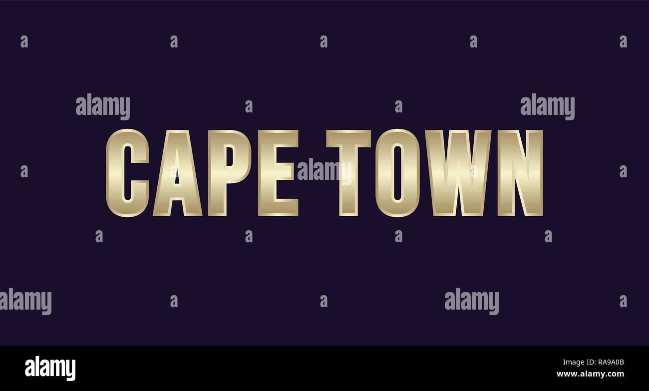 Cape Town City Typography vector design. Greetings for T-shirt, poster ...