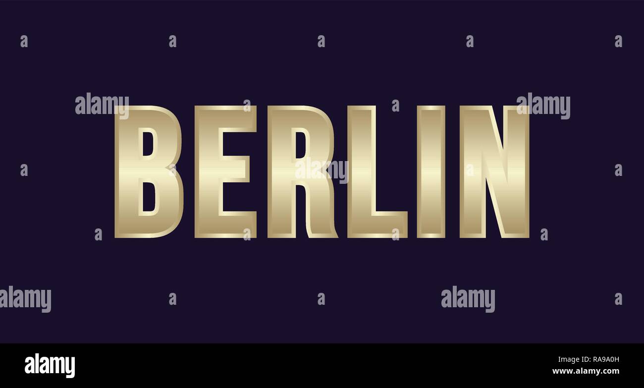 Berlin City Typography vector design. Greetings for T-shirt, poster ...
