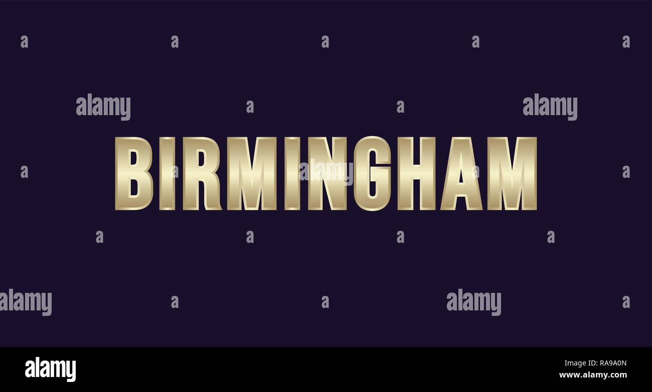 Birmingham City Typography vector design. Greetings for T-shirt, poster ...