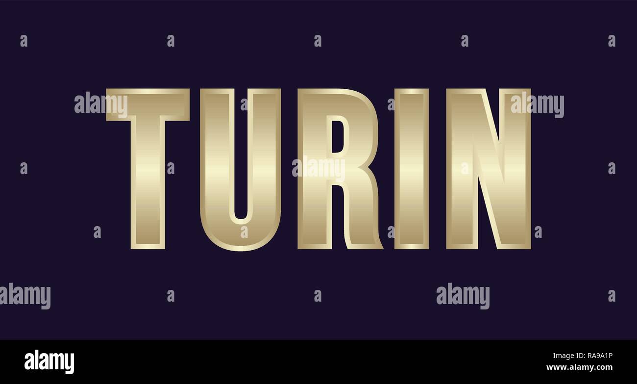 Turin City Typography vector design. Greetings for T-shirt, poster ...