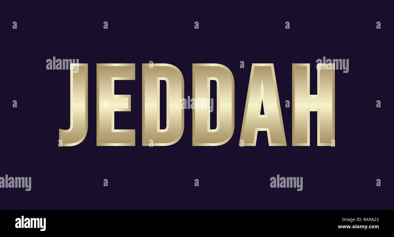 Jeddah City Typography vector design. Greetings for T-shirt, poster ...
