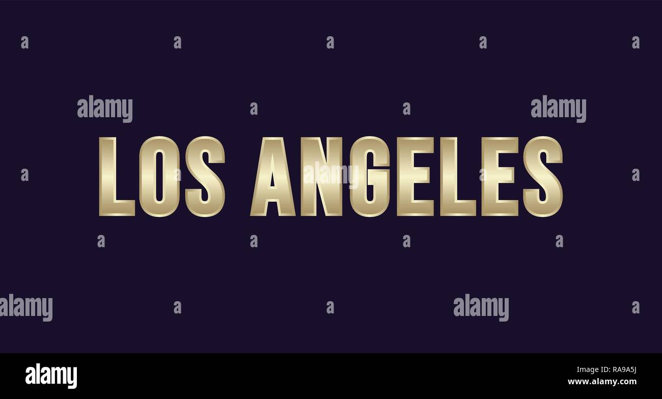 Los Angeles City Typography vector design. Greetings for T-shirt ...
