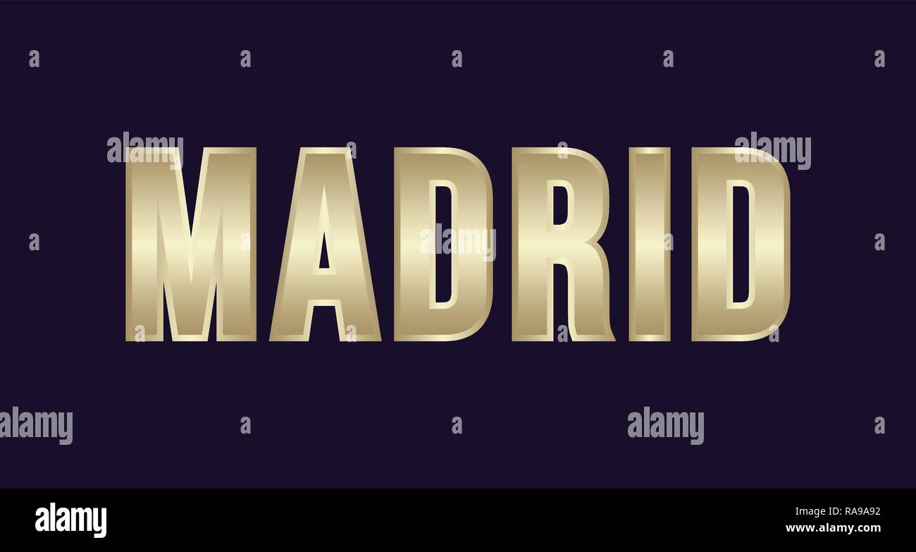 Madrid City Typography vector design. Greetings for T-shirt, poster ...