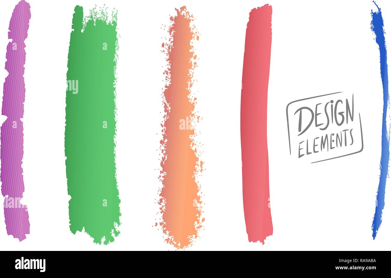 Abstract brush painting Stock Vector Images - Alamy