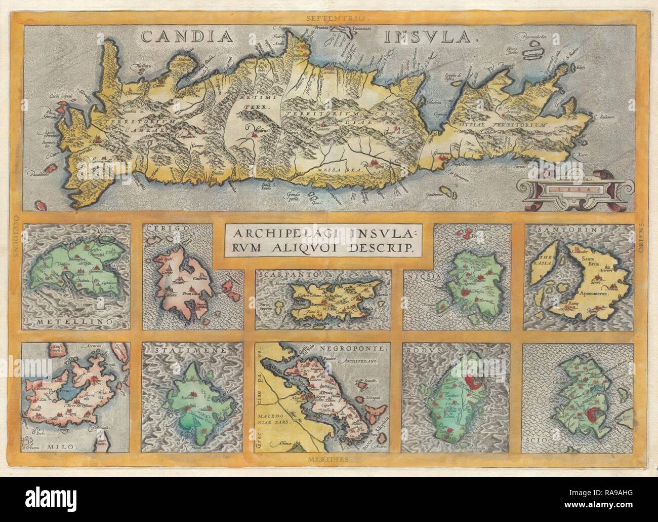 Vintage abraham ortelius atlas hi-res stock photography and images - Alamy