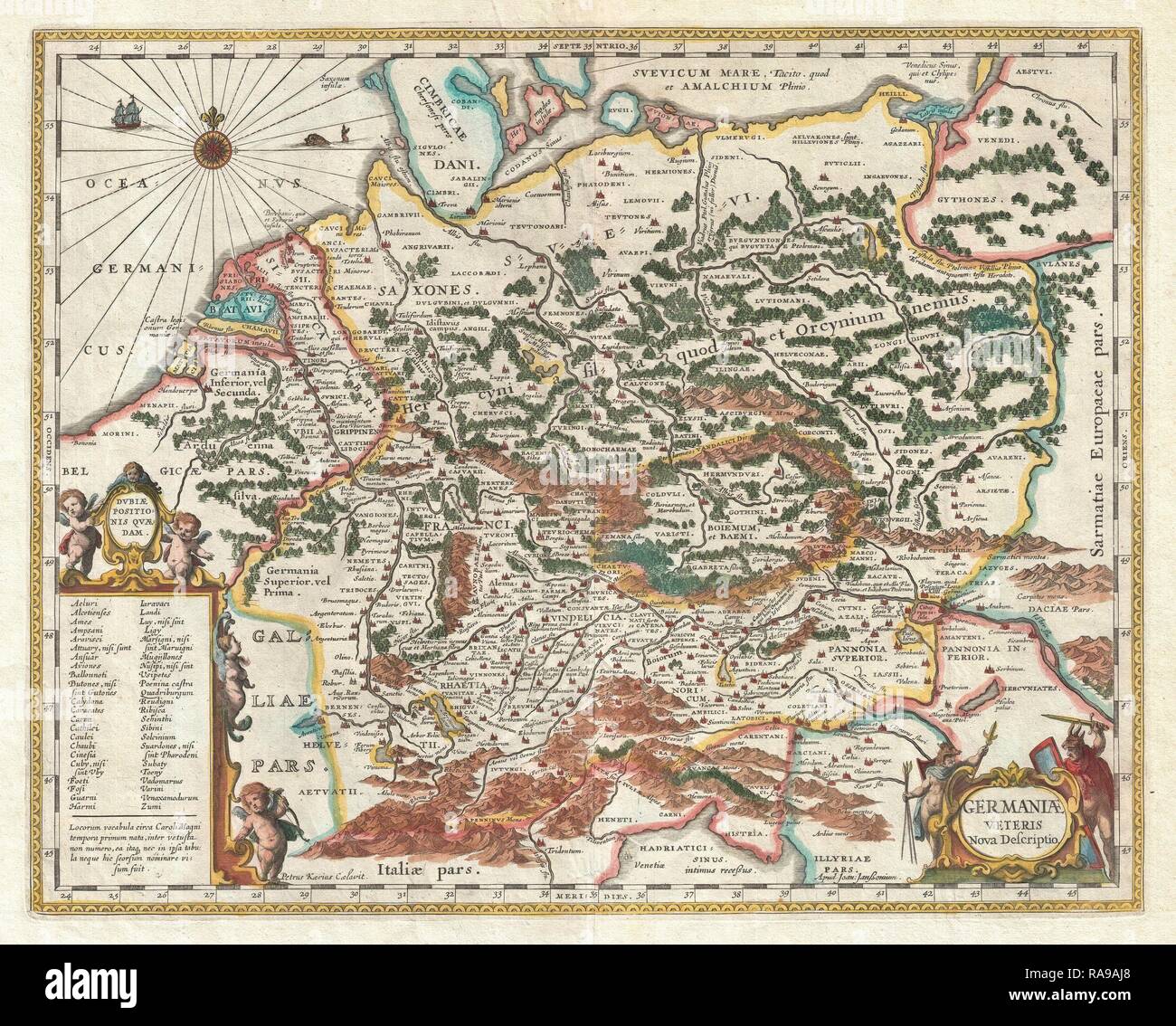 Ancient germania map hi-res stock photography and images - Alamy
