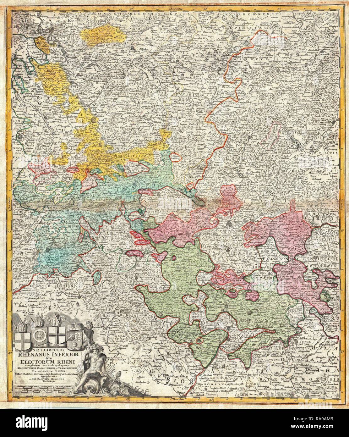 Vintage map of cologne hi-res stock photography and images - Alamy