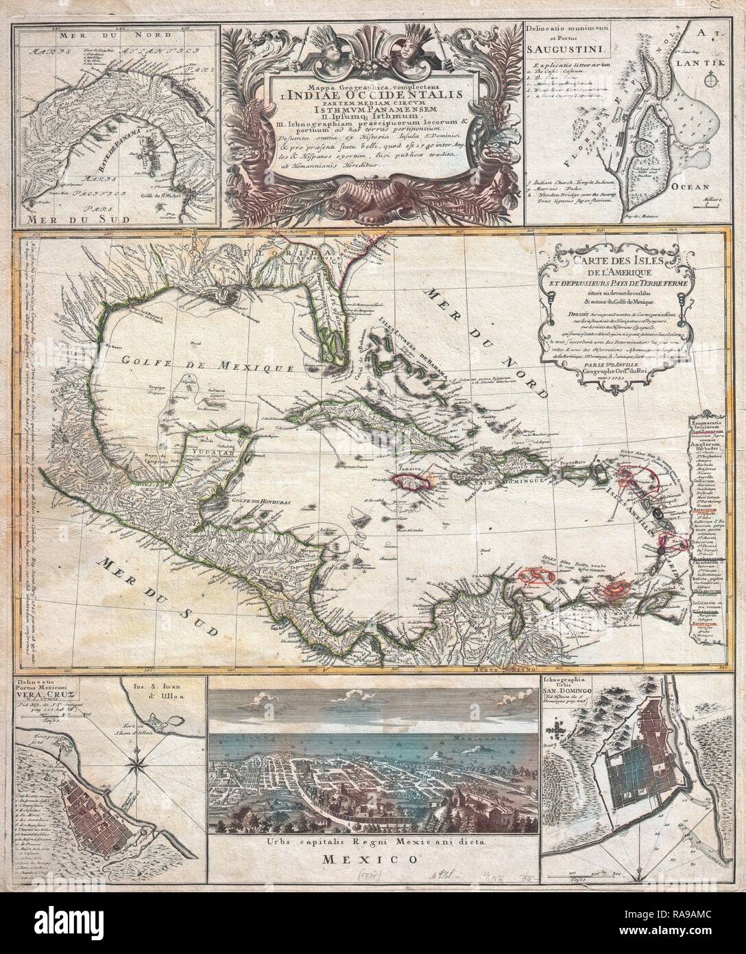 1737 world map hi-res stock photography and images - Alamy