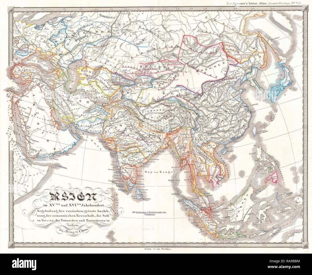 Old map china 15th hi-res stock photography and images - Alamy