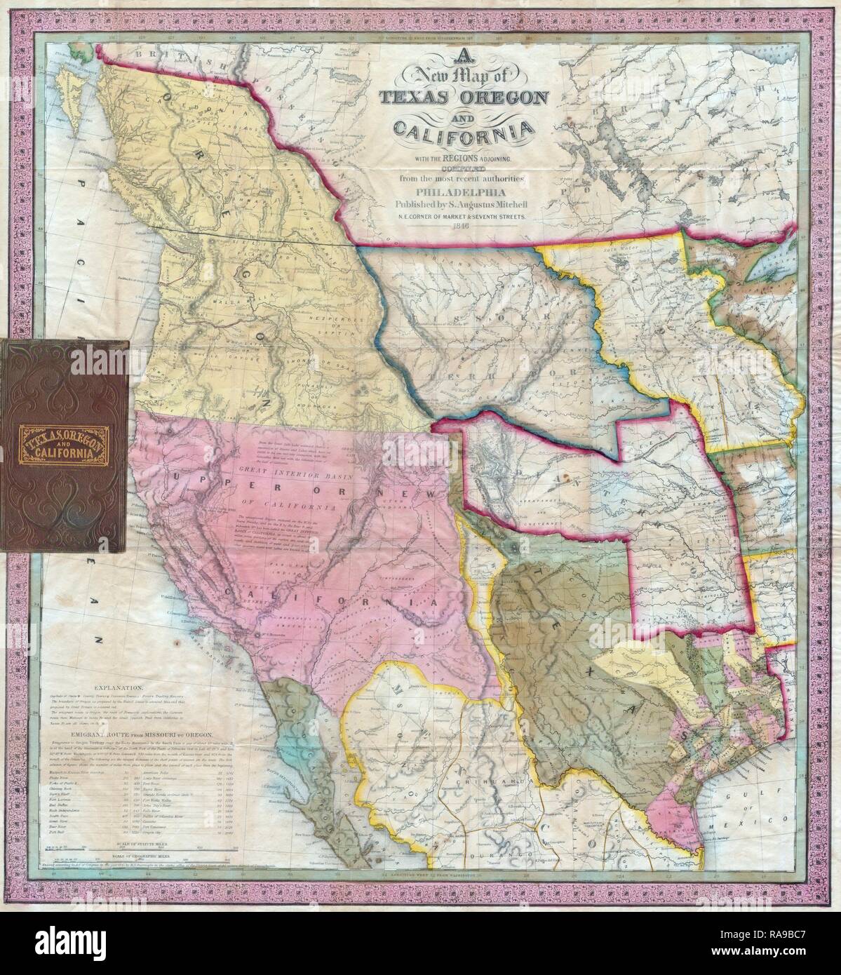 1846 map of texas hi-res stock photography and images - Alamy