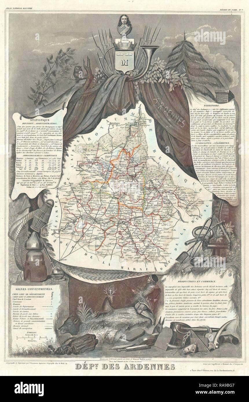 Ardennes Map High Resolution Stock Photography and Images - Alamy