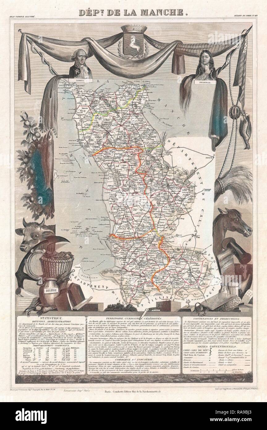 Map Of Manche High Resolution Stock Photography and Images - Alamy