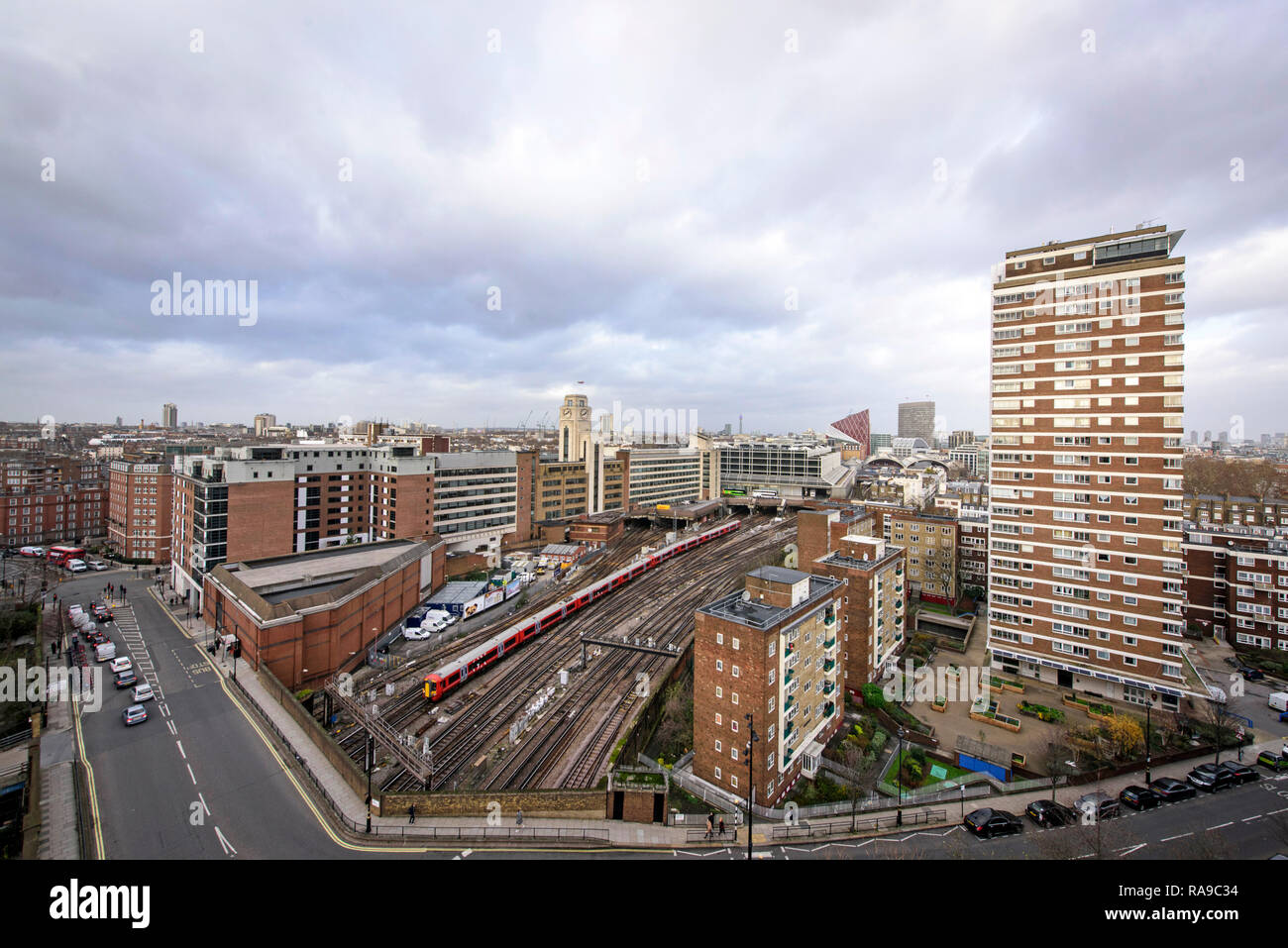 Victoria terminus aerial hi-res stock photography and images - Alamy