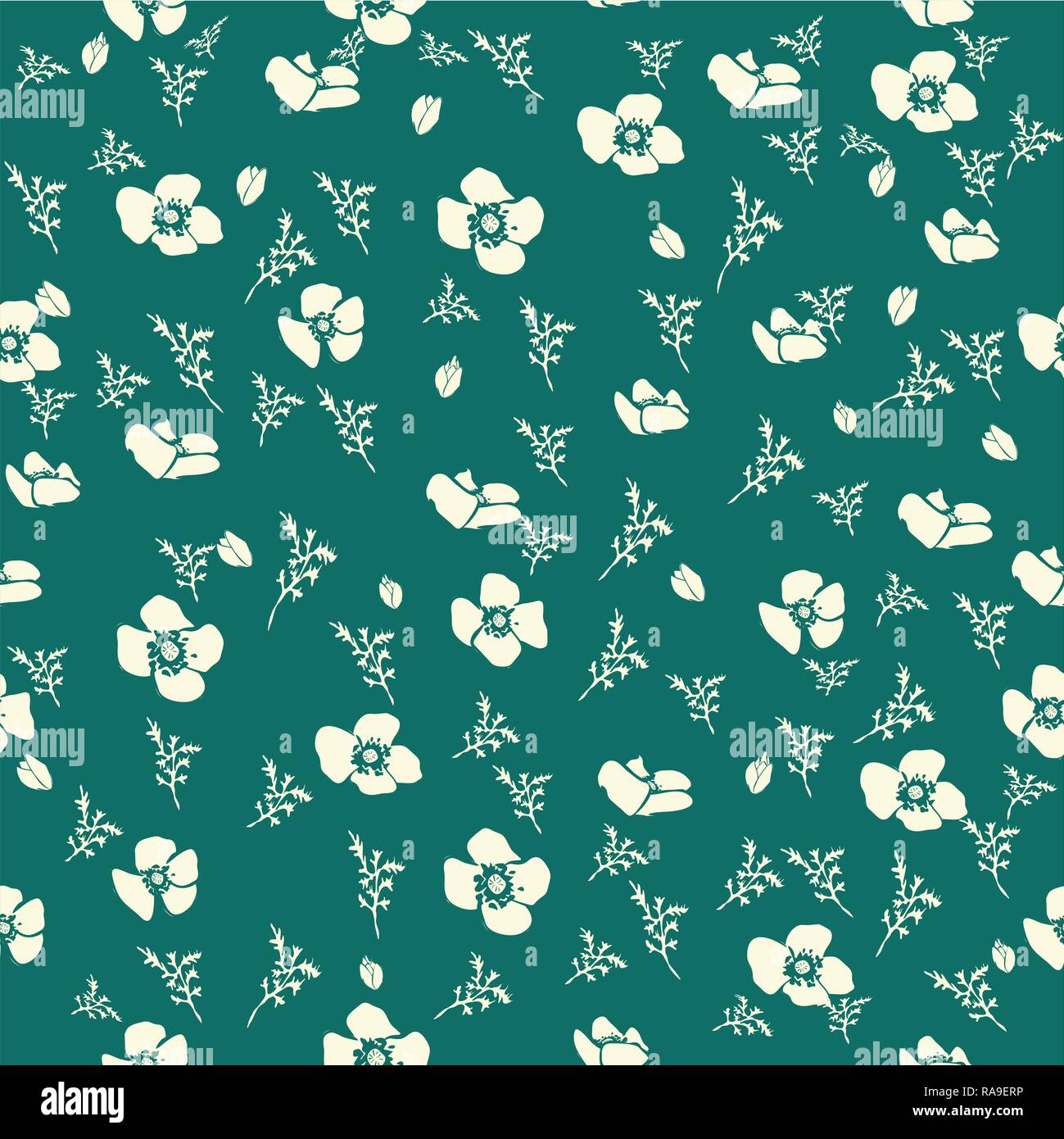 vector poppy pattern vector illustration background eps 10 Stock Vector ...