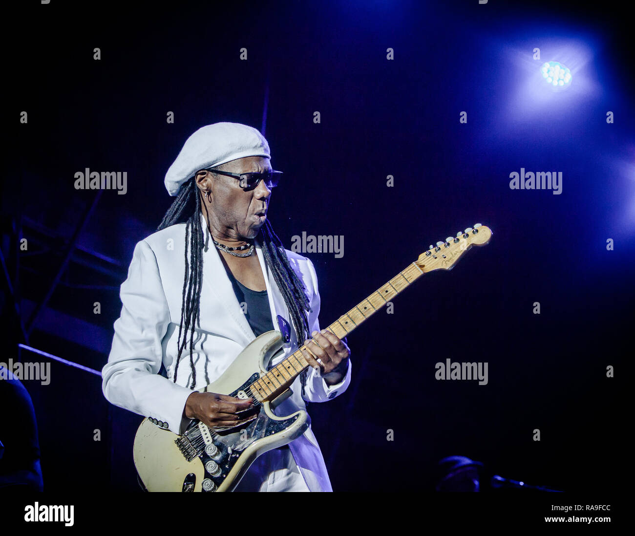 The American disco band Chic featuring Nile Rodgers (pictured) perform ...