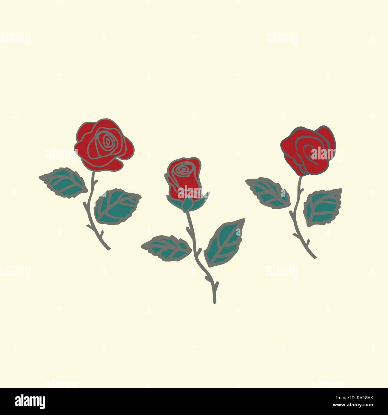 rose vector illustration background eps 10 Stock Vector Image & Art - Alamy