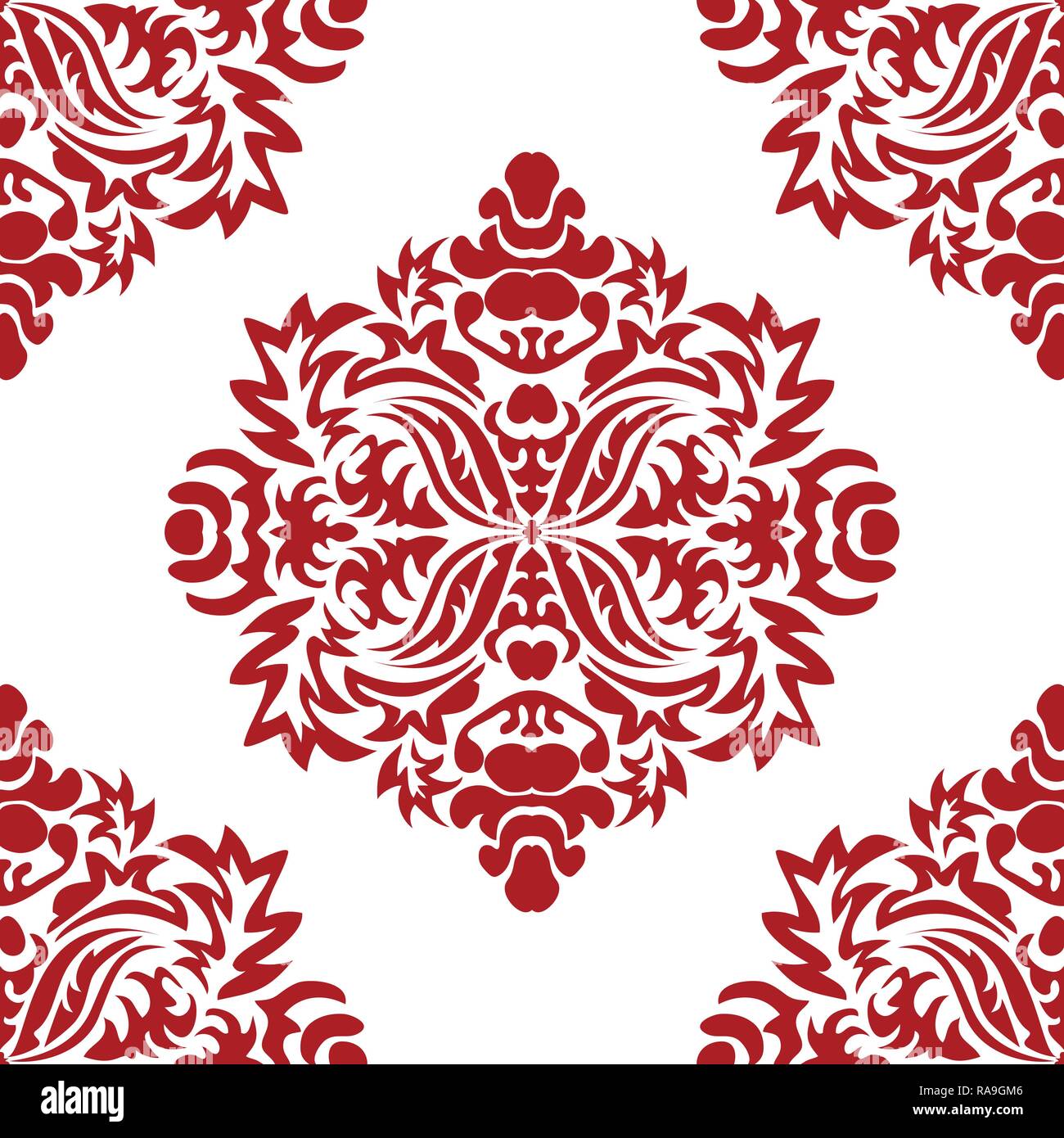 Seamless background in the style of Damascus Stock Vector Image & Art ...