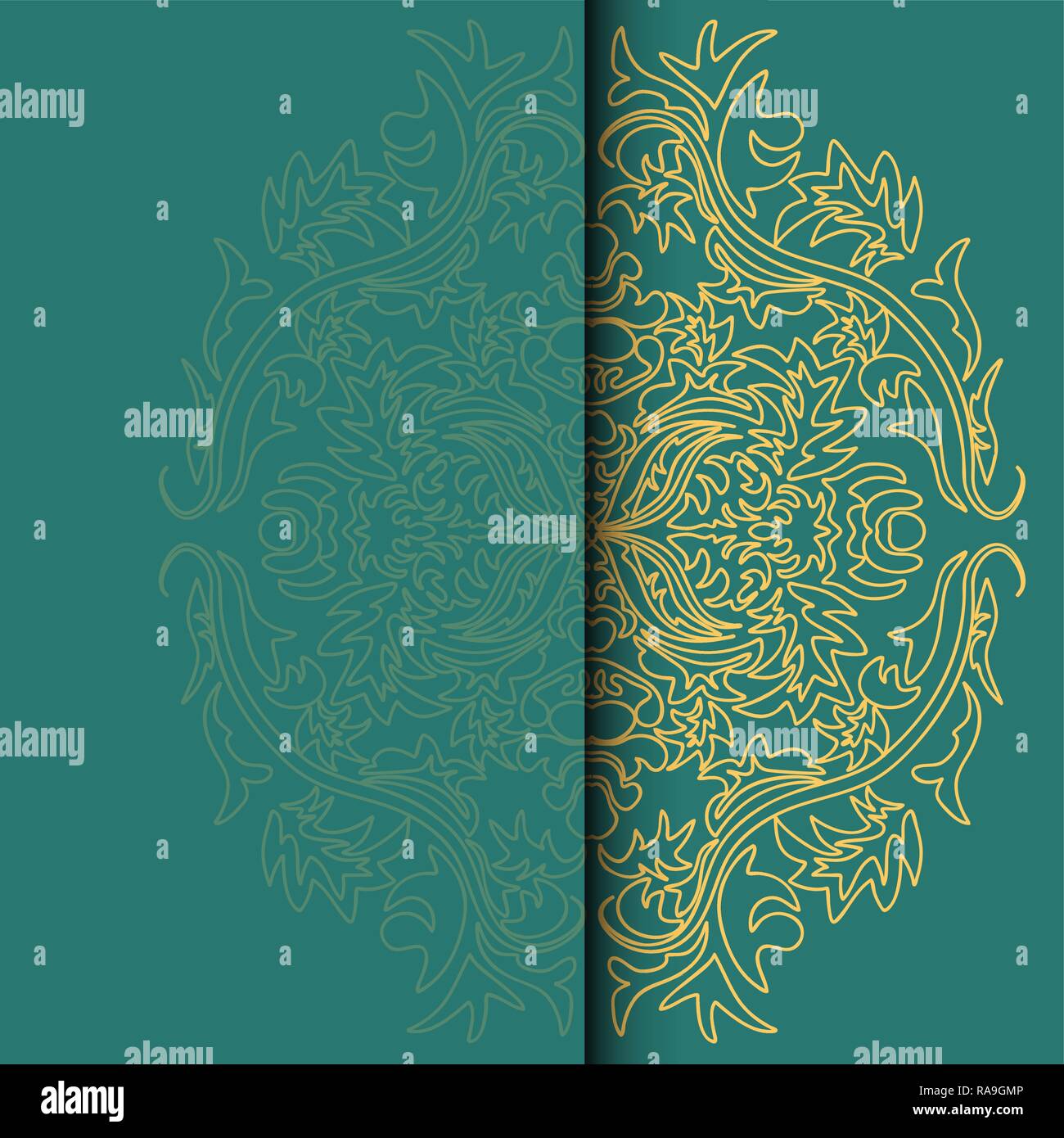 Vector illustration of Damascus style pattern Stock Vector Image & Art ...