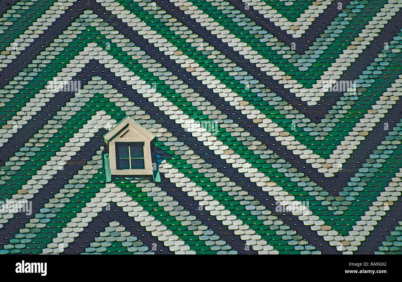 Vienna Austria Stephansdom Cathedral Glazed Tiles Roof Cover Stock ...