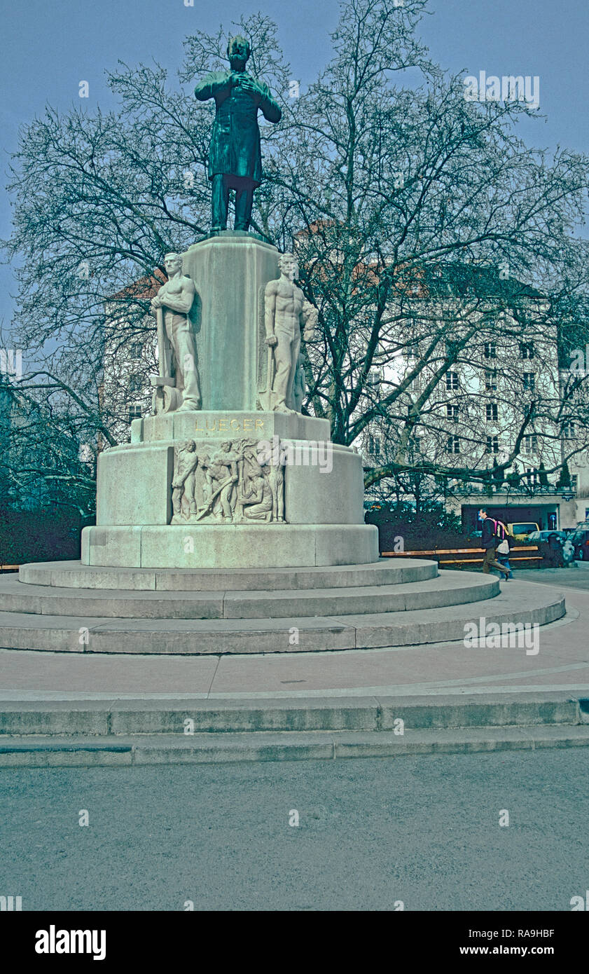 Vienna Austria Lueger Statue Europe Stock Photo - Alamy