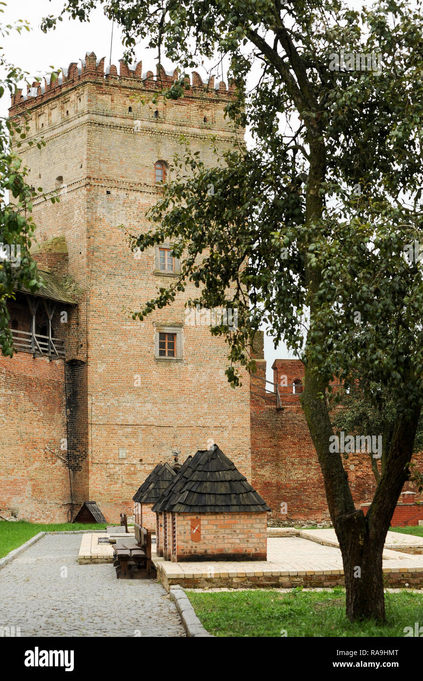Gothic Styr tower or Svitrigaila tower of Gothic Lutskiy zamok (Lutsk ...