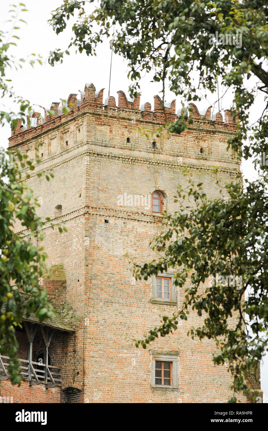 Gothic Styr tower or Svitrigaila tower of Gothic Lutskiy zamok (Lutsk ...