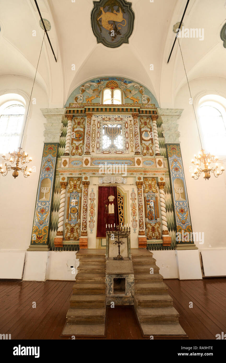 Torah Ark in Late Baroque Wlodawa Great Synagogue built 1764 to 1774 ...