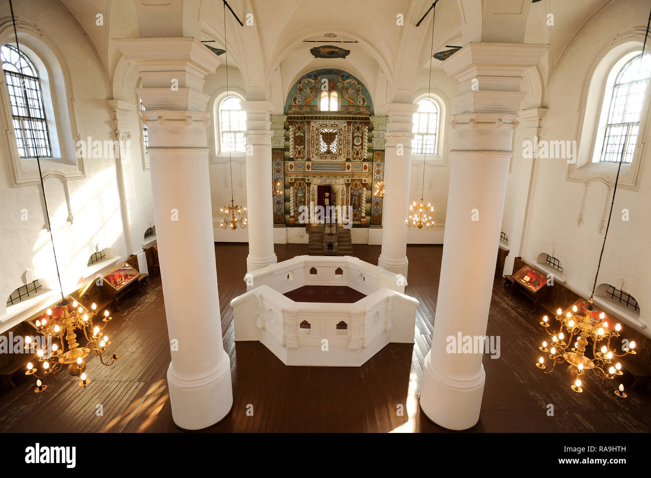 Torah Ark in Late Baroque Wlodawa Great Synagogue built 1764 to 1774 ...