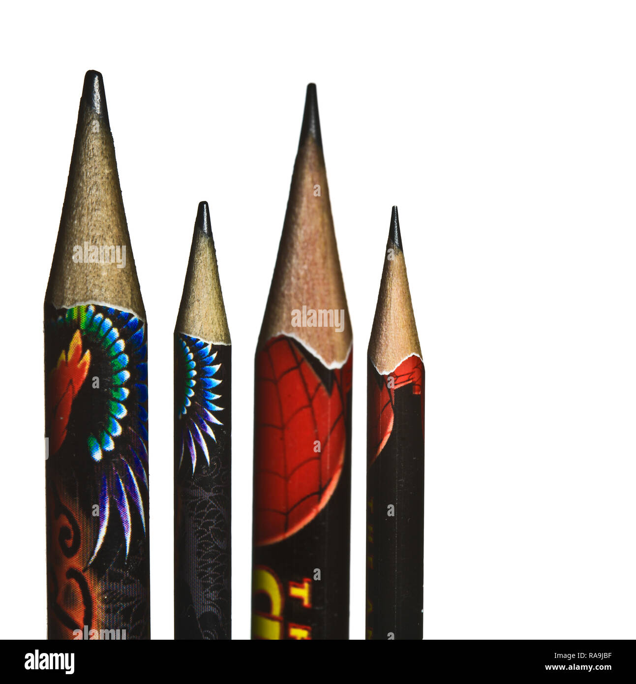 Long To Short Pencils High Resolution Stock Photography and Images - Alamy